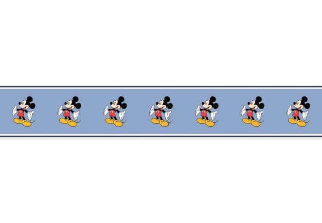 Faixa decorativa mickey com fundo azul escuro