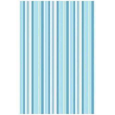 Papel de parede listrado azul e branco