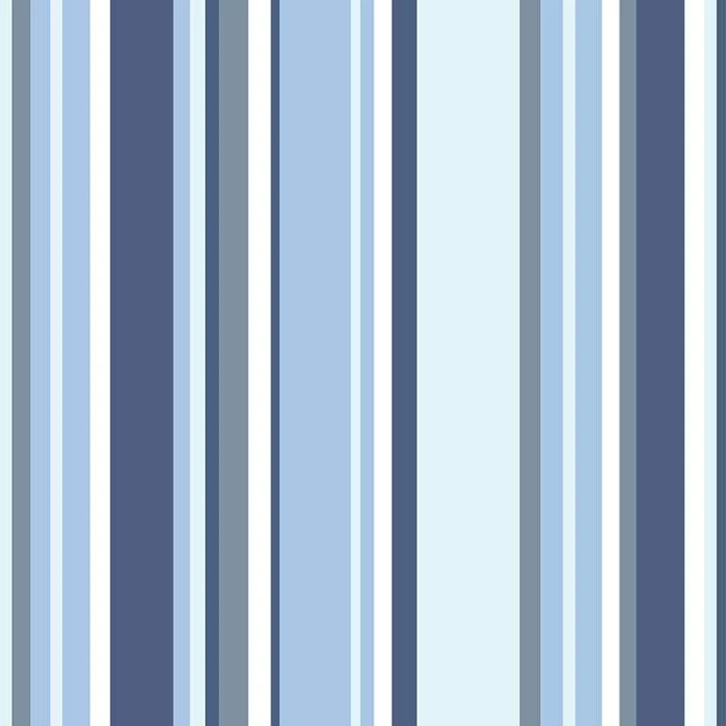 Papel de parede listras azul claro e branco