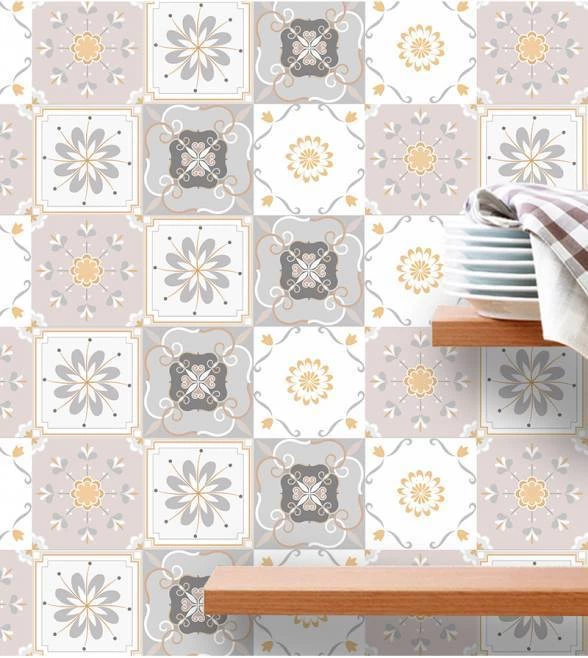 Azulejo português delicado tons pastel